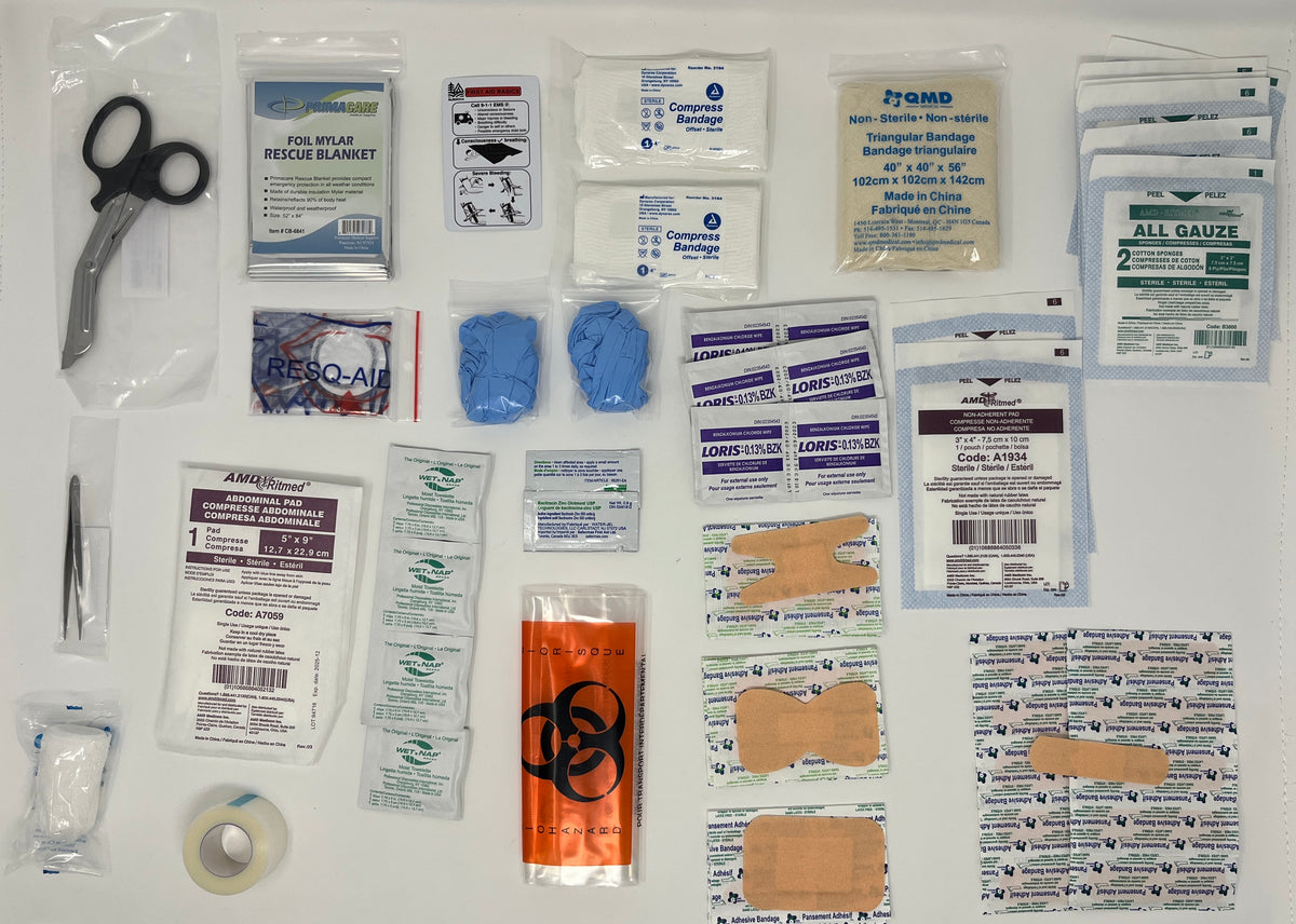 Personal First Aid Kit: CSA Type 1 Compliant (CSA standard Z1220-17 ...