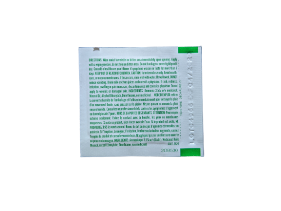 Insect Sting Relief Swabs (10) – wildmedkits