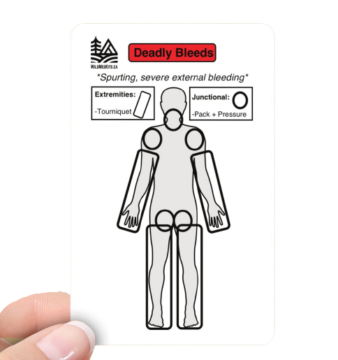 Life Threatening Bleeding Card – wildmedkits