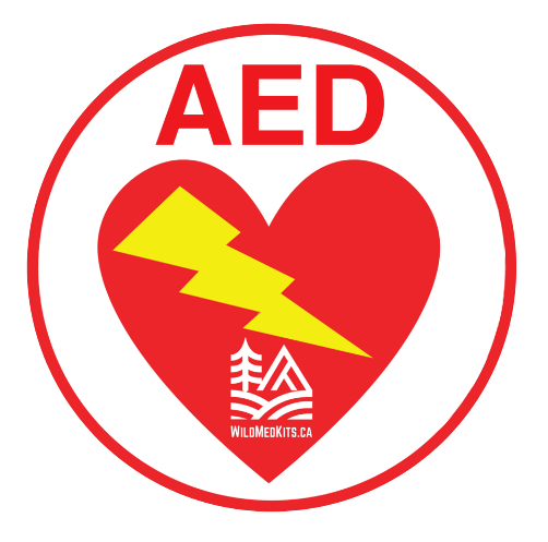AED Defibrillator Sticker/Label – wildmedkits